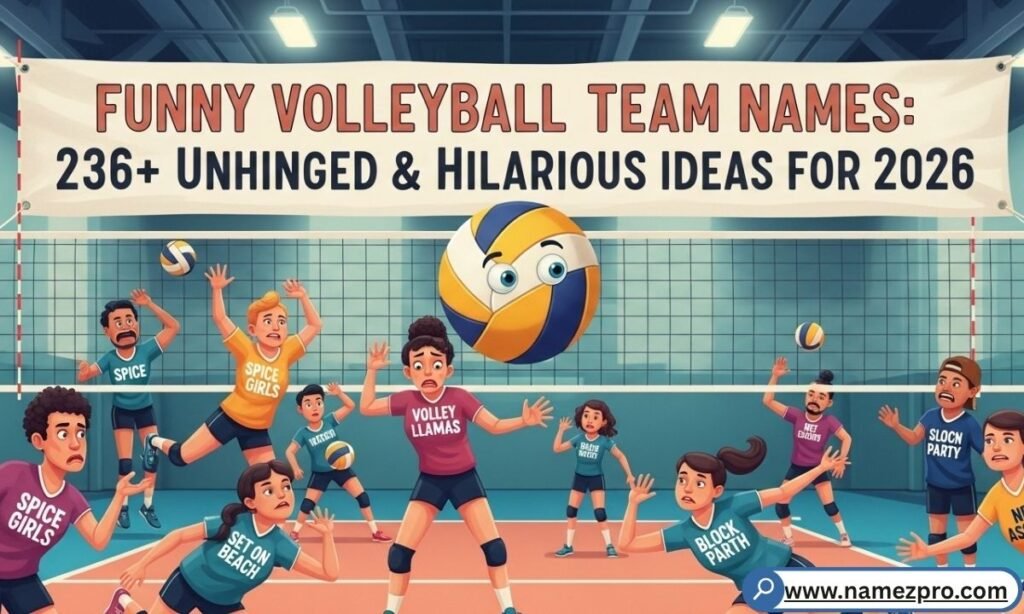 Funny Volleyball Team Names:🏐 236+Hilarious Ideas 2026